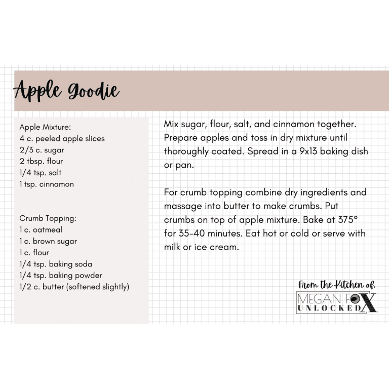 Apple Goodie | Megan Fox Unlocked